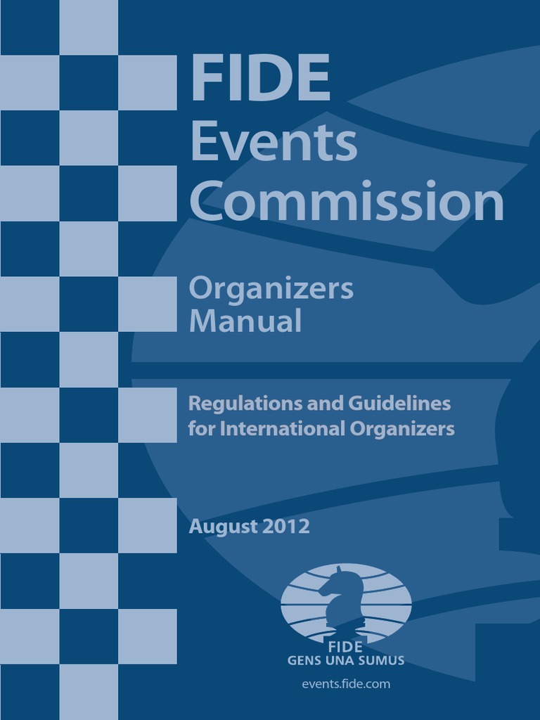 FIDE Organisers Manual | PDF | Competitive Games | Chess