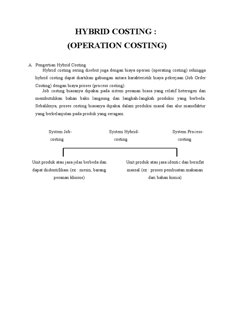 Hybrid Costing Fix | PDF | Bisnis | Komputer
