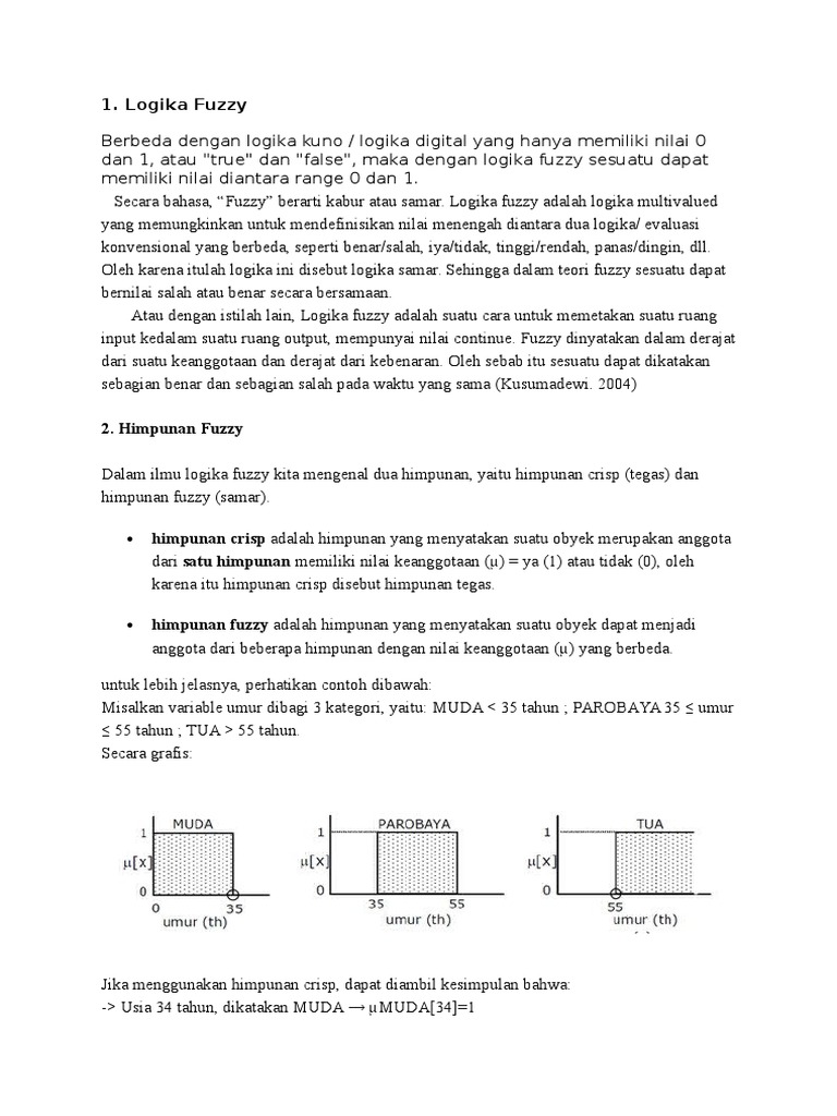 Materi Logika Fuzzy | PDF