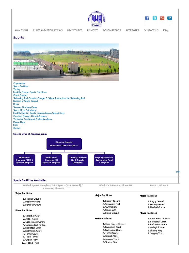 Sports: About Dha Rules and Regulations Procedures Projects ...