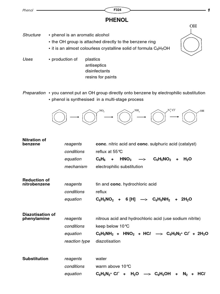 08 Pheno | PDF | Acid | Chemical Reactions