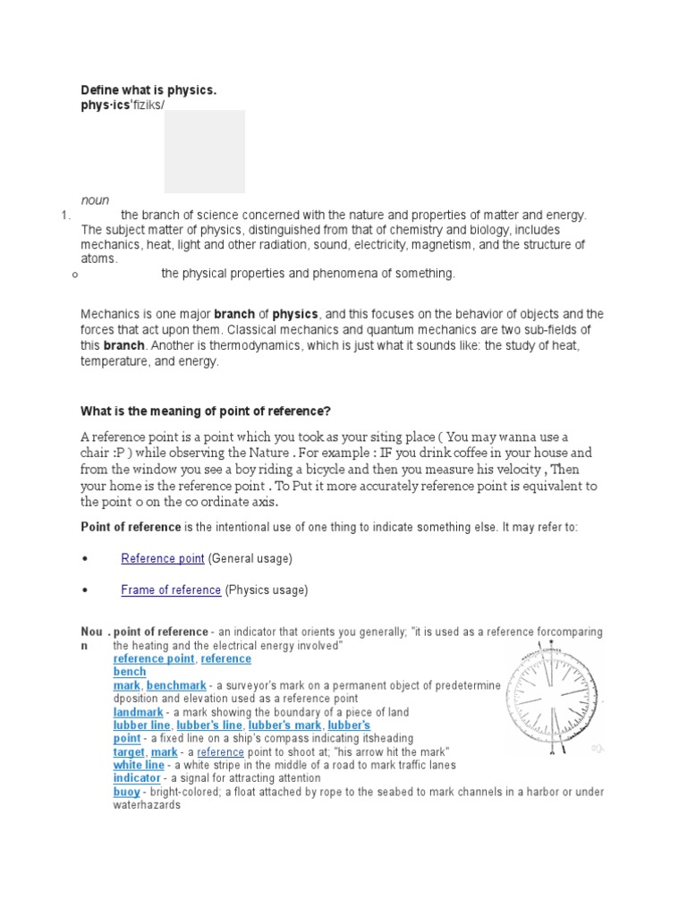 Define What Is Physics | Download Free PDF | Velocity | Speed