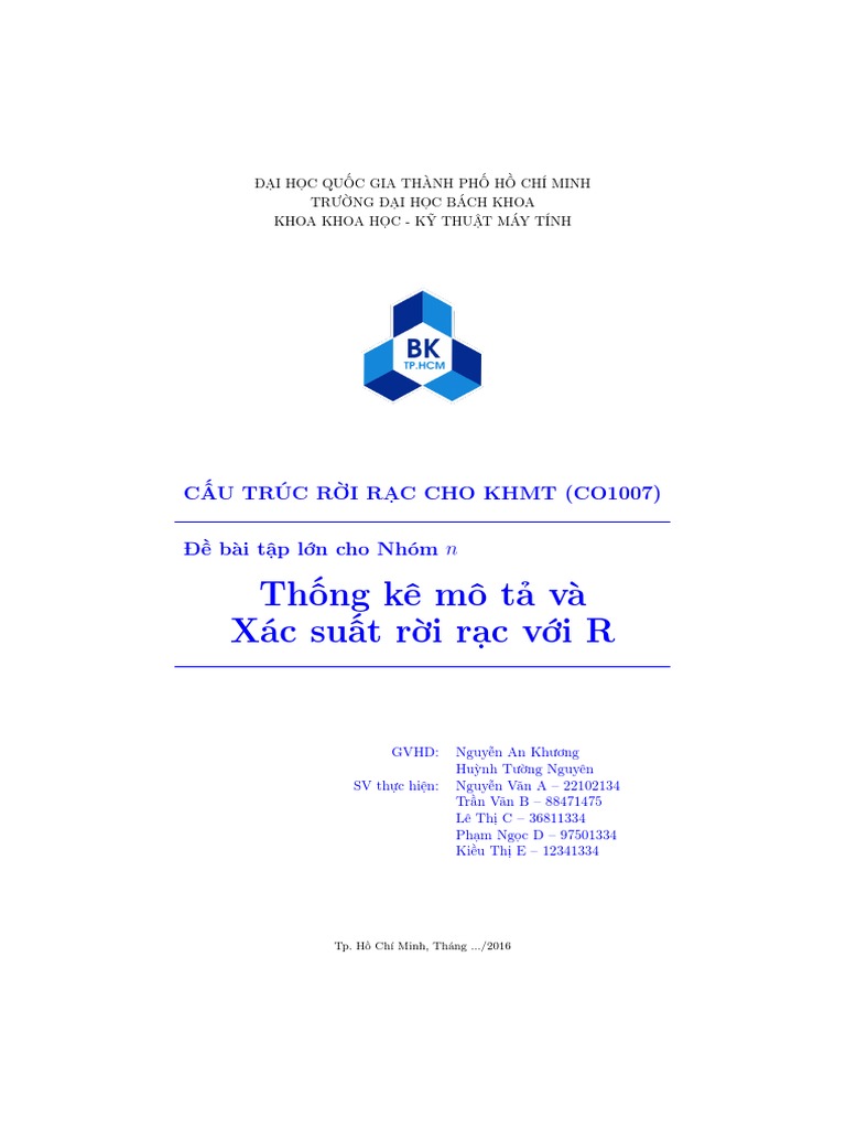 De BTL Mon CTRR Cho KHMT Cho Nhom Thu N | PDF