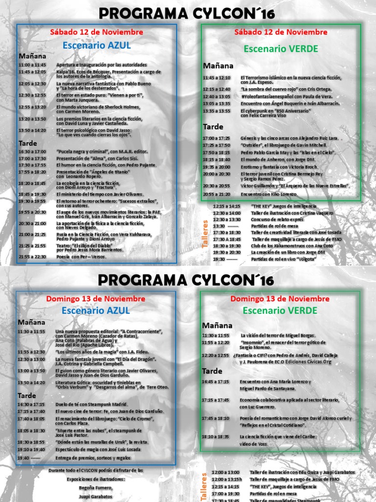 CYLCON 2016 Programa Oficial. | PDF