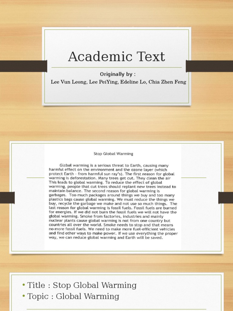 Academic Text For English | PDF