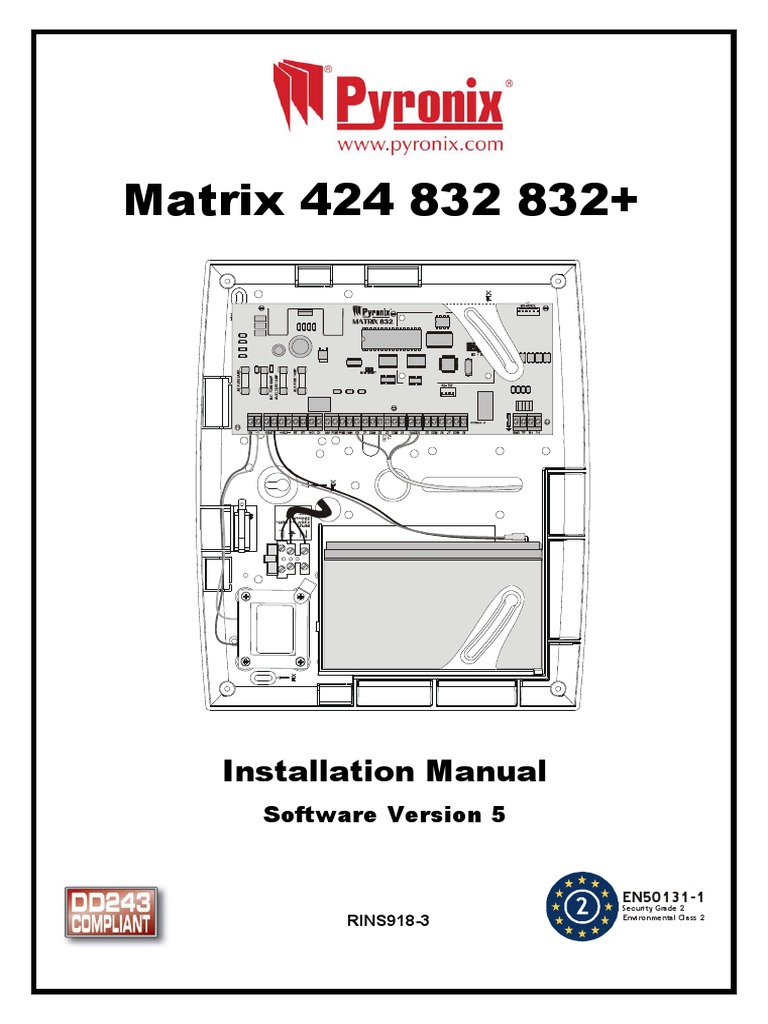 RINS918-3 Matrix 424, 832, 832+ V4.0 Installation NEW RKP PDF | PDF ...