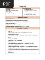 Lesson Plan Letter P | PDF | Lesson Plan | Literacy