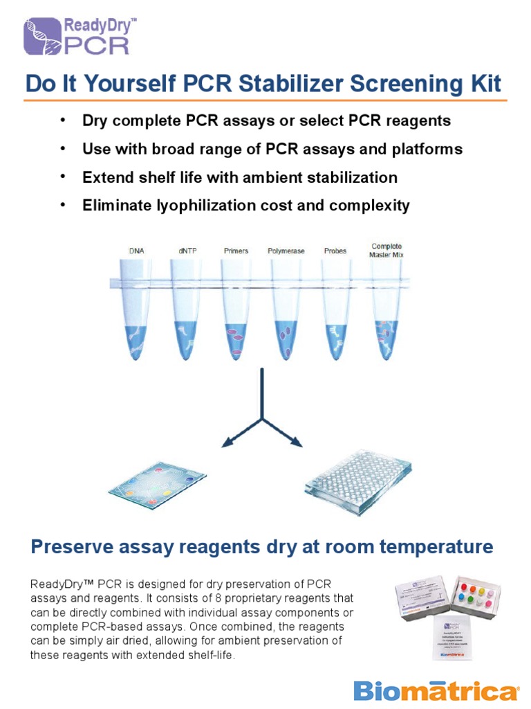 ReadyDry PCR Sell Sheet New Draft 9-27-2016 | PDF | Life Sciences ...