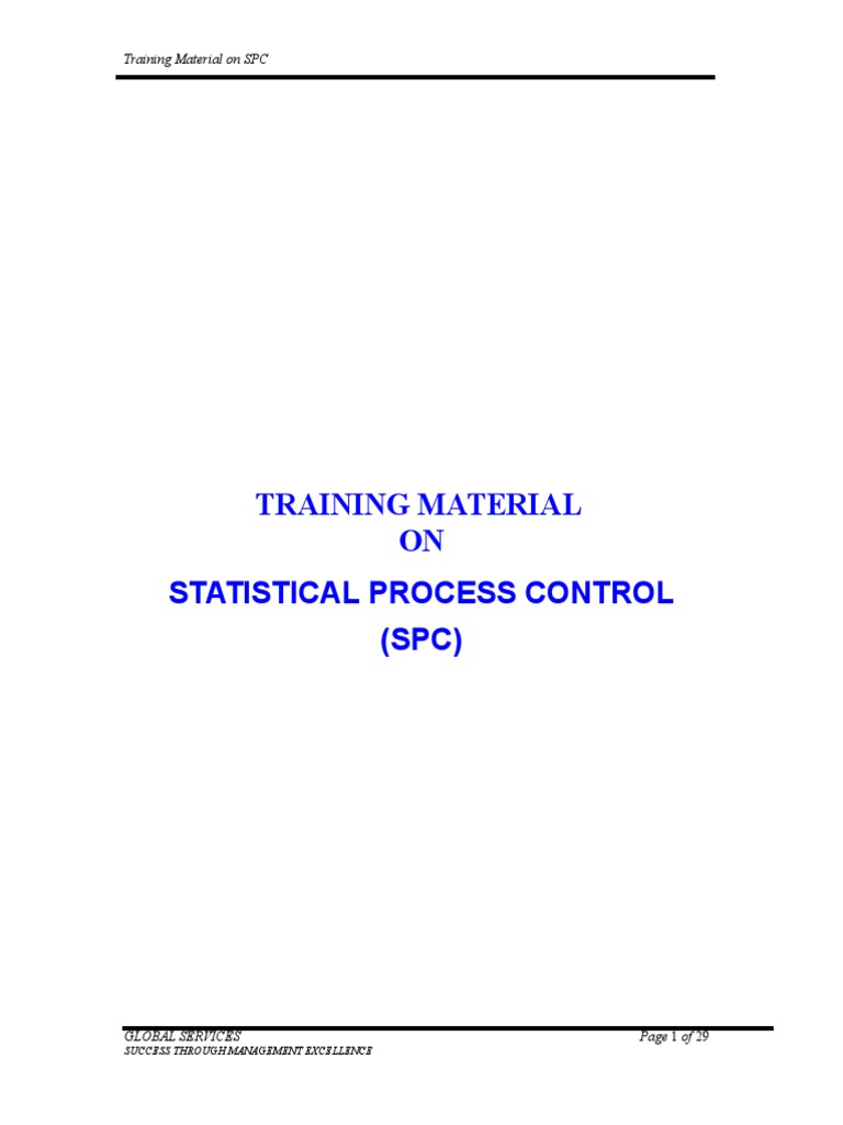 SPC Material | Download Free PDF | Causality | Median