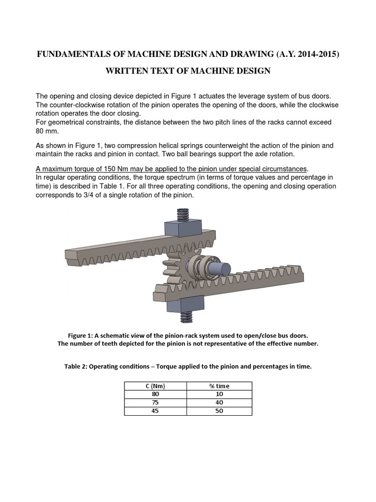 Example Gears Spring Bearings | PDF