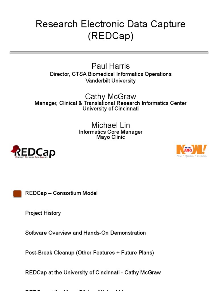 S01: REDCap-Research Electronic Data Capture | Download Free PDF ...