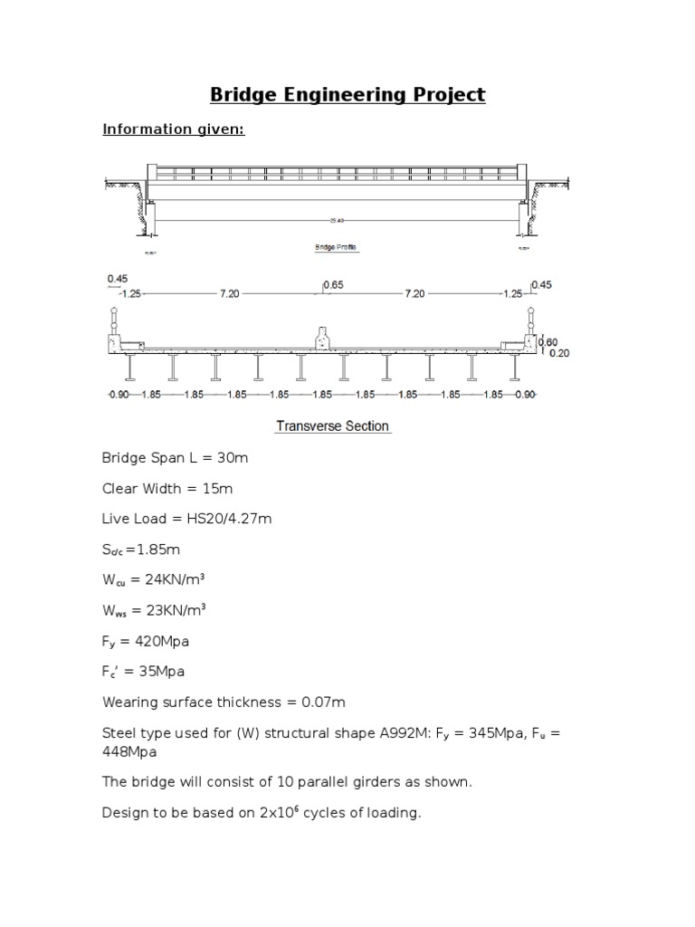 Bridge Engineering Design Analysis | PDF | Science & Mathematics