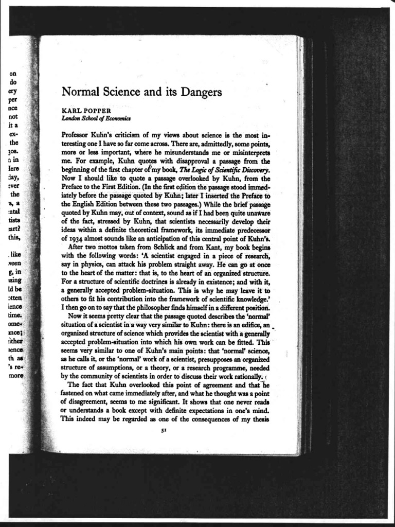 Normal Science and Its Dangers PDF | PDF