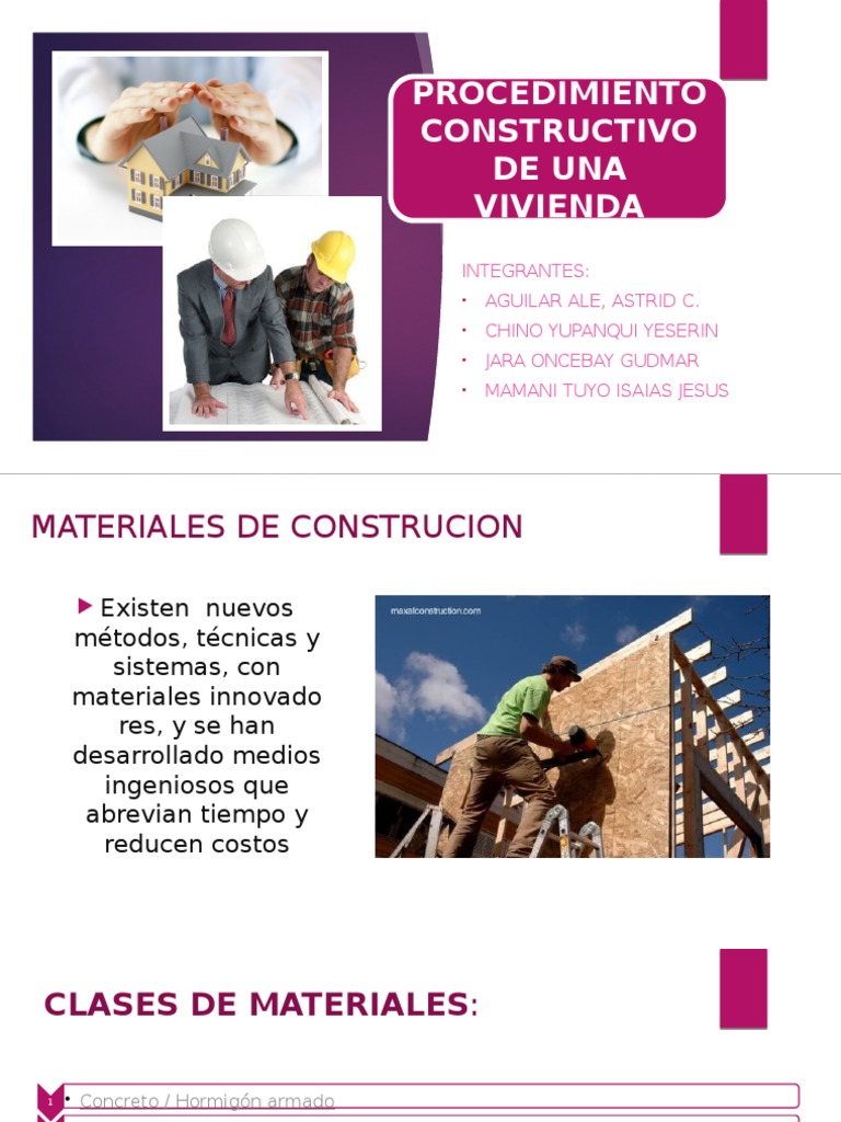 Procedimiento Constructivo | PDF | Herramientas | Fundación (Ingeniería)