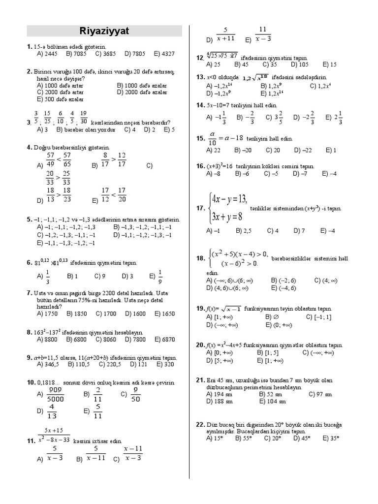 Informatika Testleri