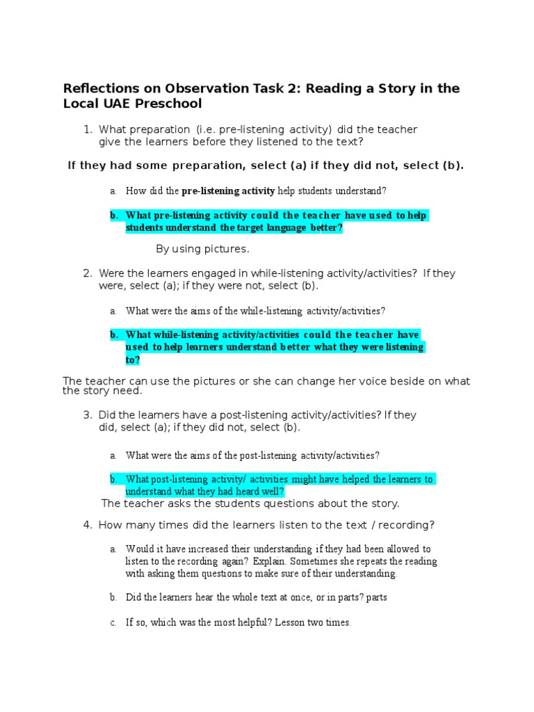 Story Reflection | PDF