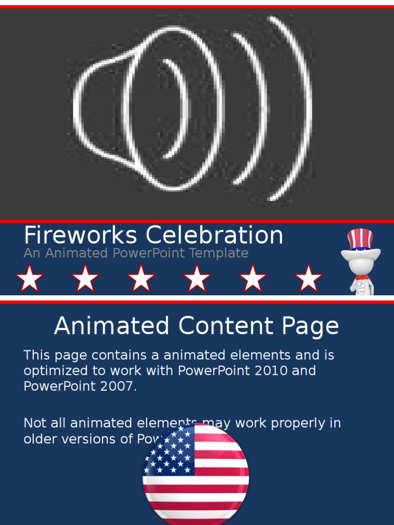 Fireworks Celebration: An Animated Powerpoint Template | PDF | Page ...