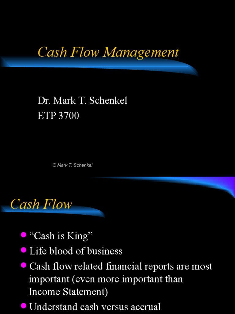 Cash Flow Management | PDF