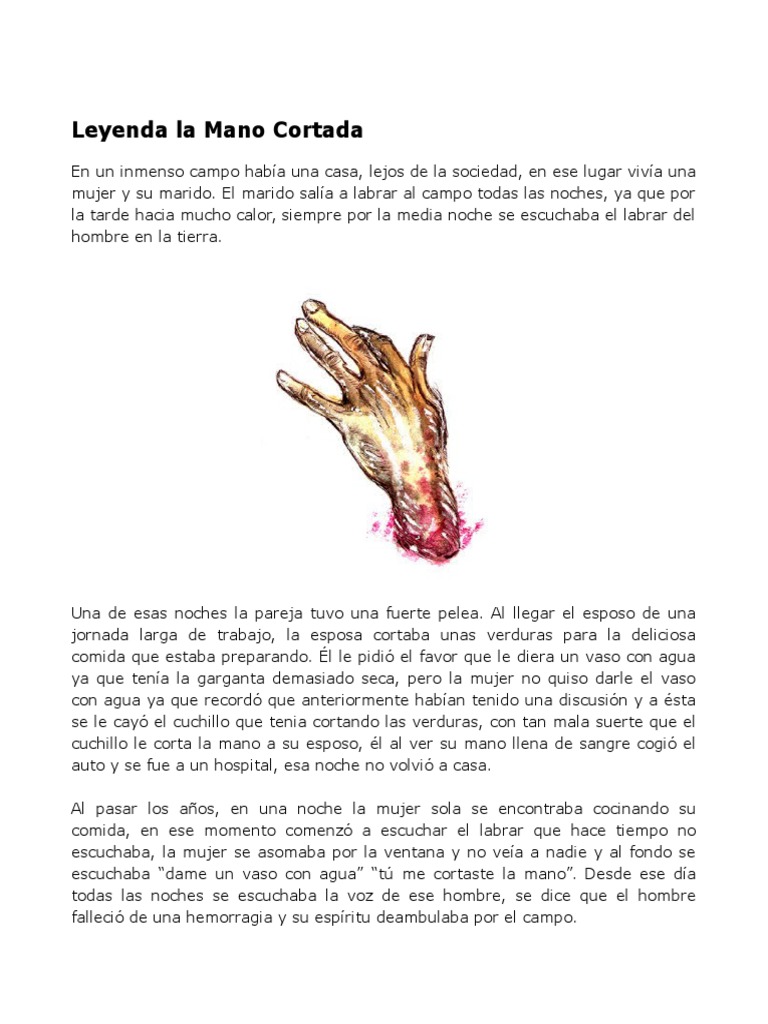 La leyenda de la mano cortada | PDF | Mano | Fantasmas