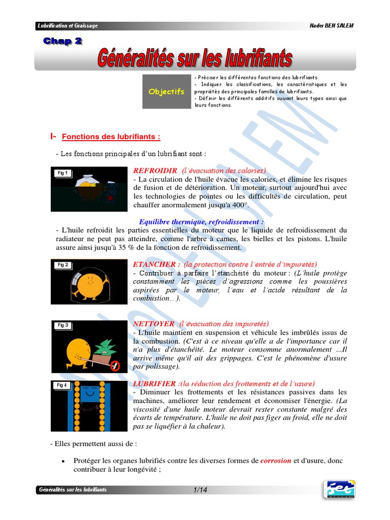 Chapitre 2 Generalites Sur Les Lubrifiants | PDF | Huile de moteur ...