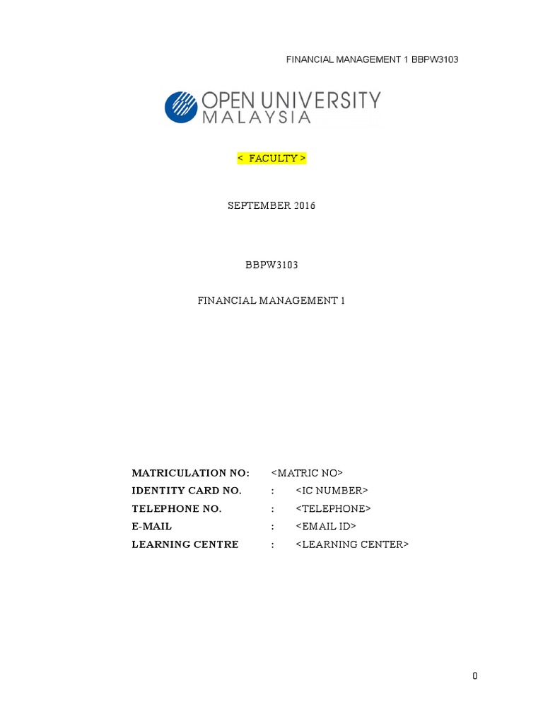Template - English Version | PDF | Business