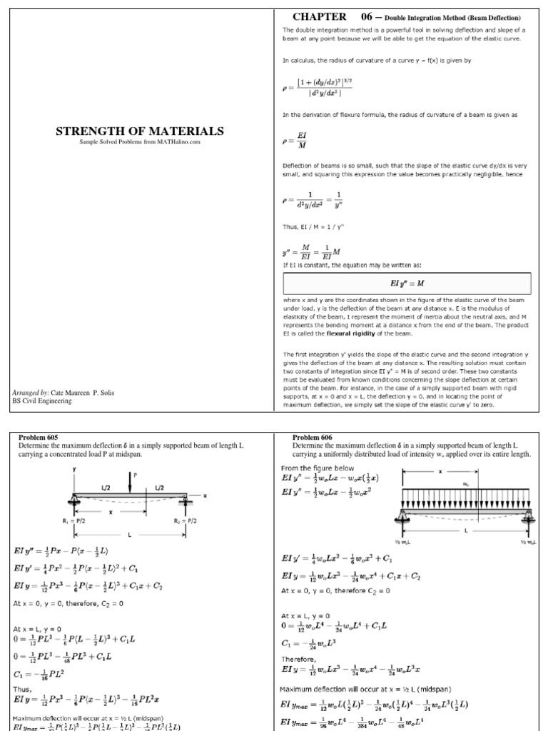 Strength of Materials (FINALS) | PDF | Beam (Structure) | Materials Science
