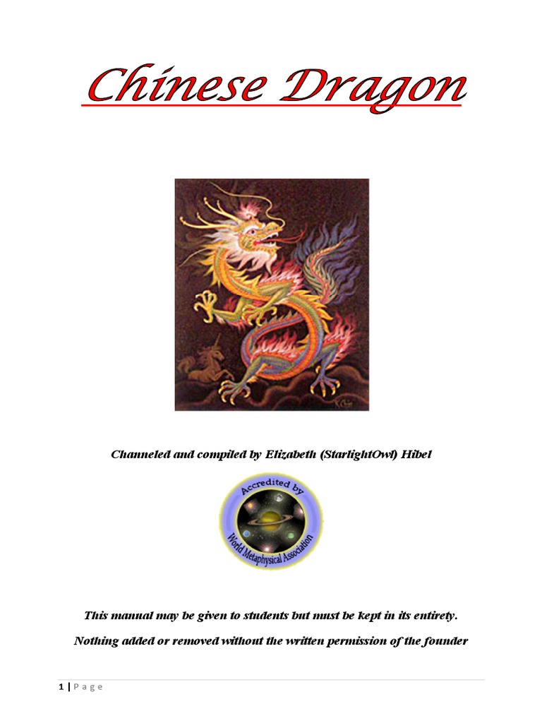 Chinese Dragon PDF | PDF | Mythology | Religion And Belief