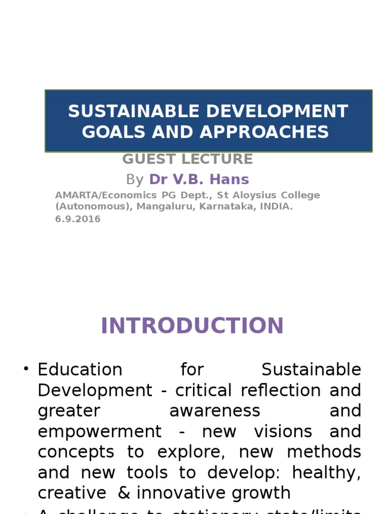 Sustainable Development | PDF | Sustainability | Natural Environment