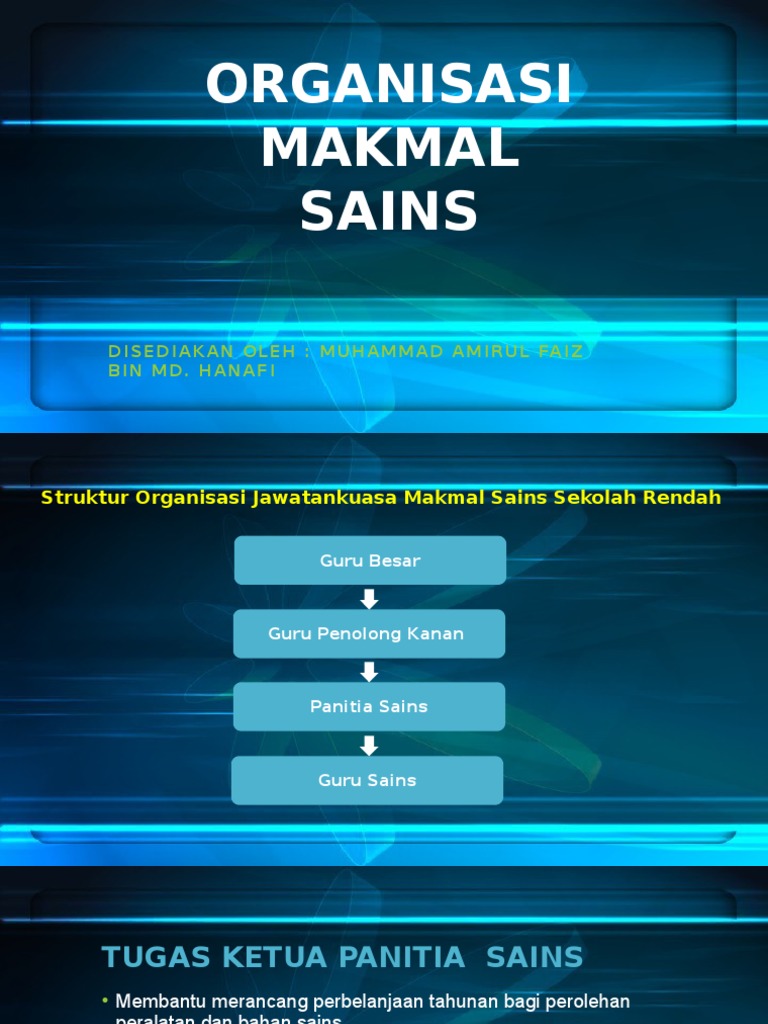 Organisasi Makmal Sains | PDF
