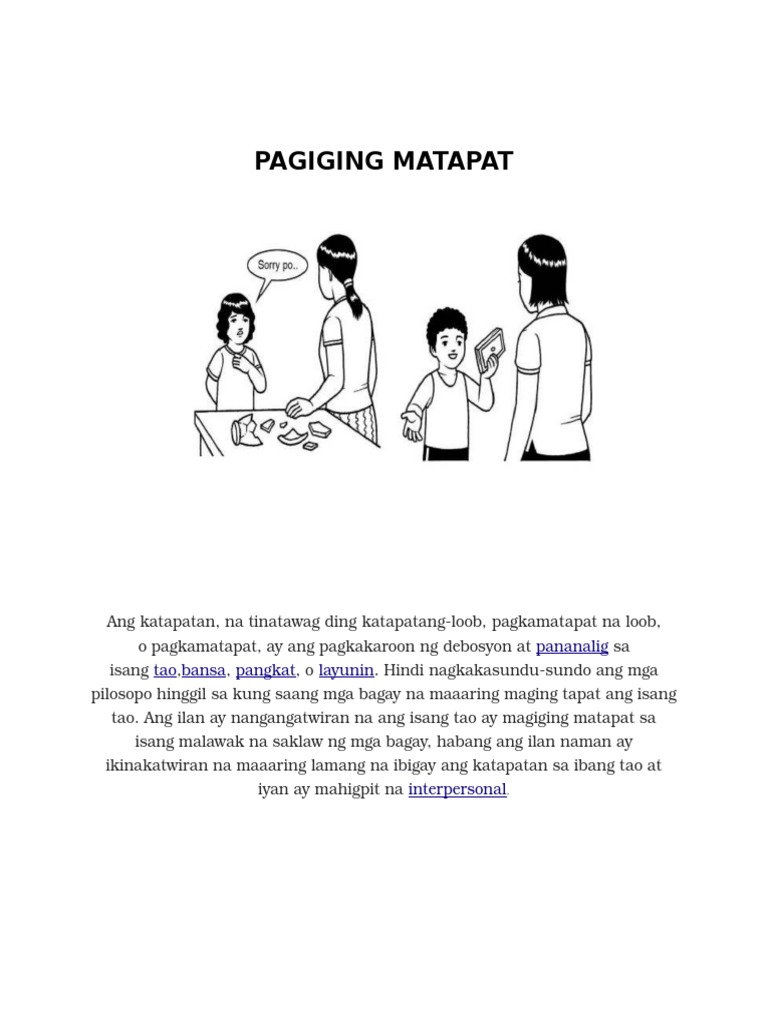 Pagiging Matapat | PDF