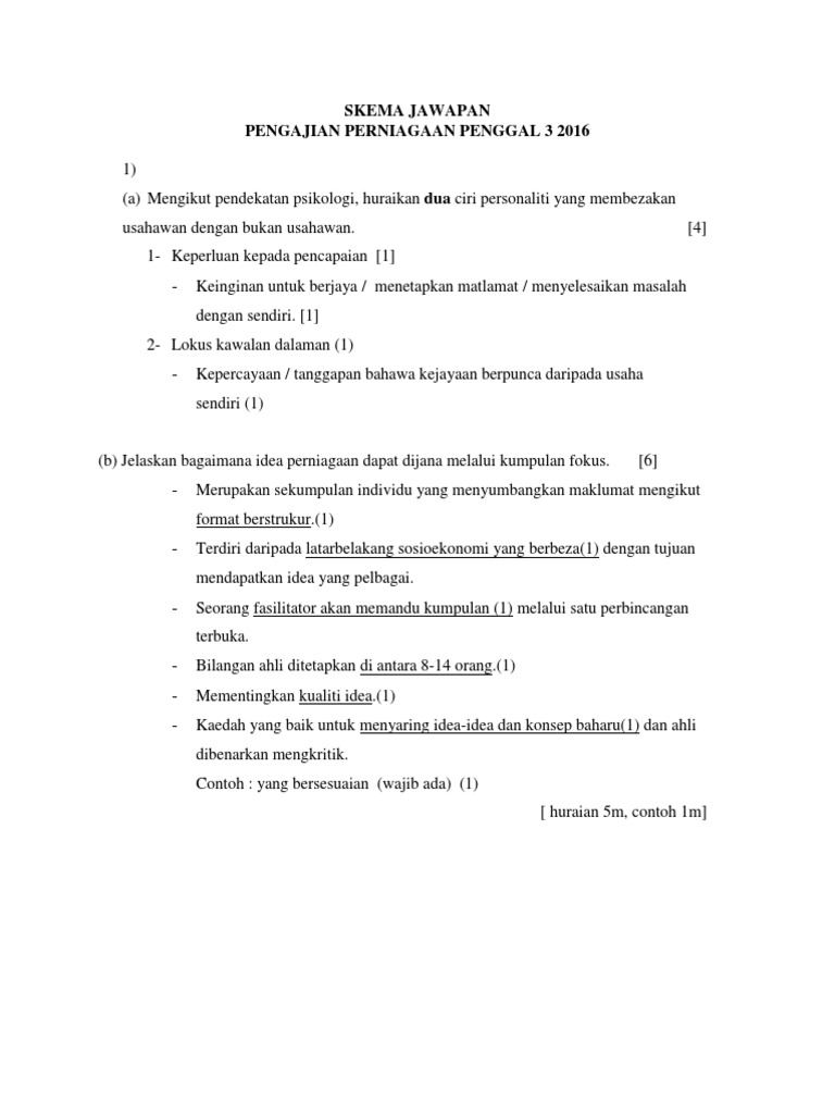 Skema Jawapan PP p3 | PDF