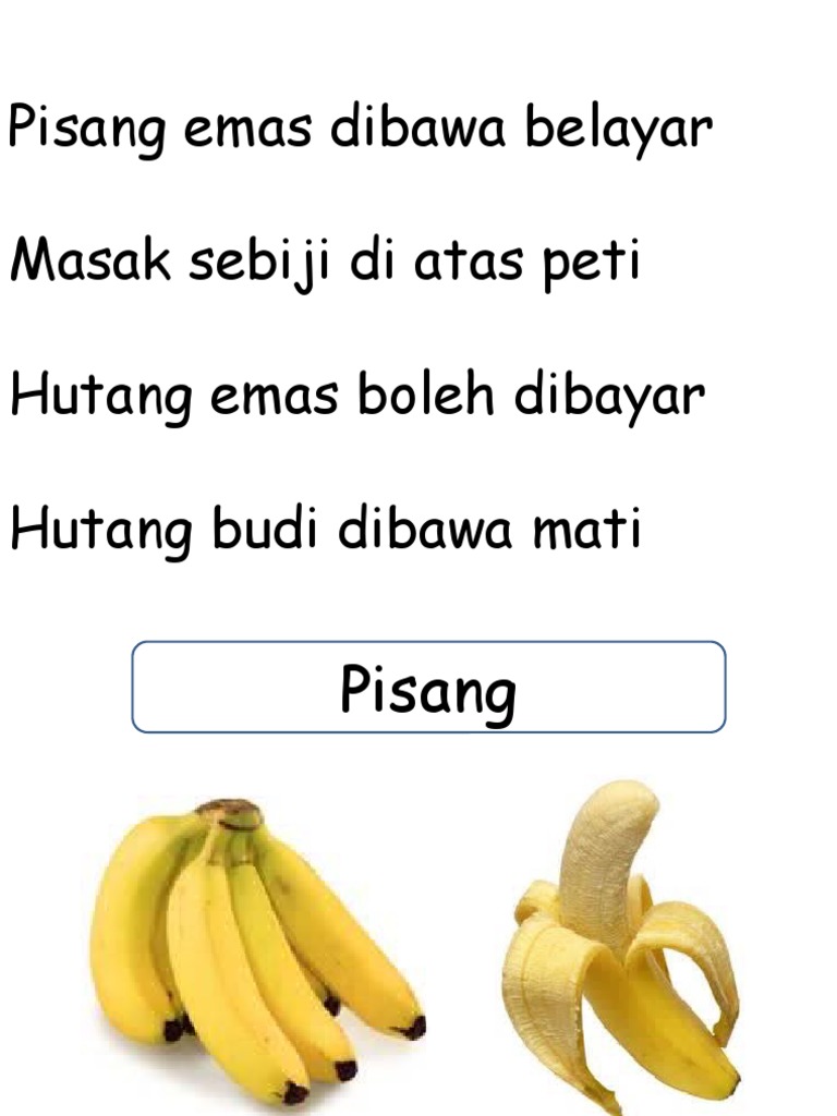Pantun Pisang Emas dan Maknanya | PDF