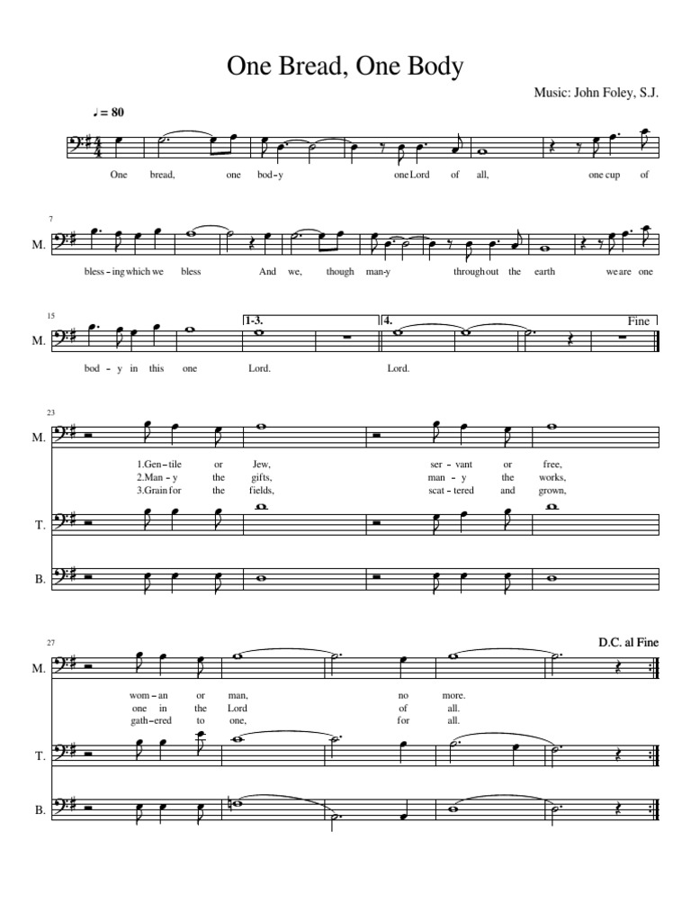 One Bread One Body | PDF