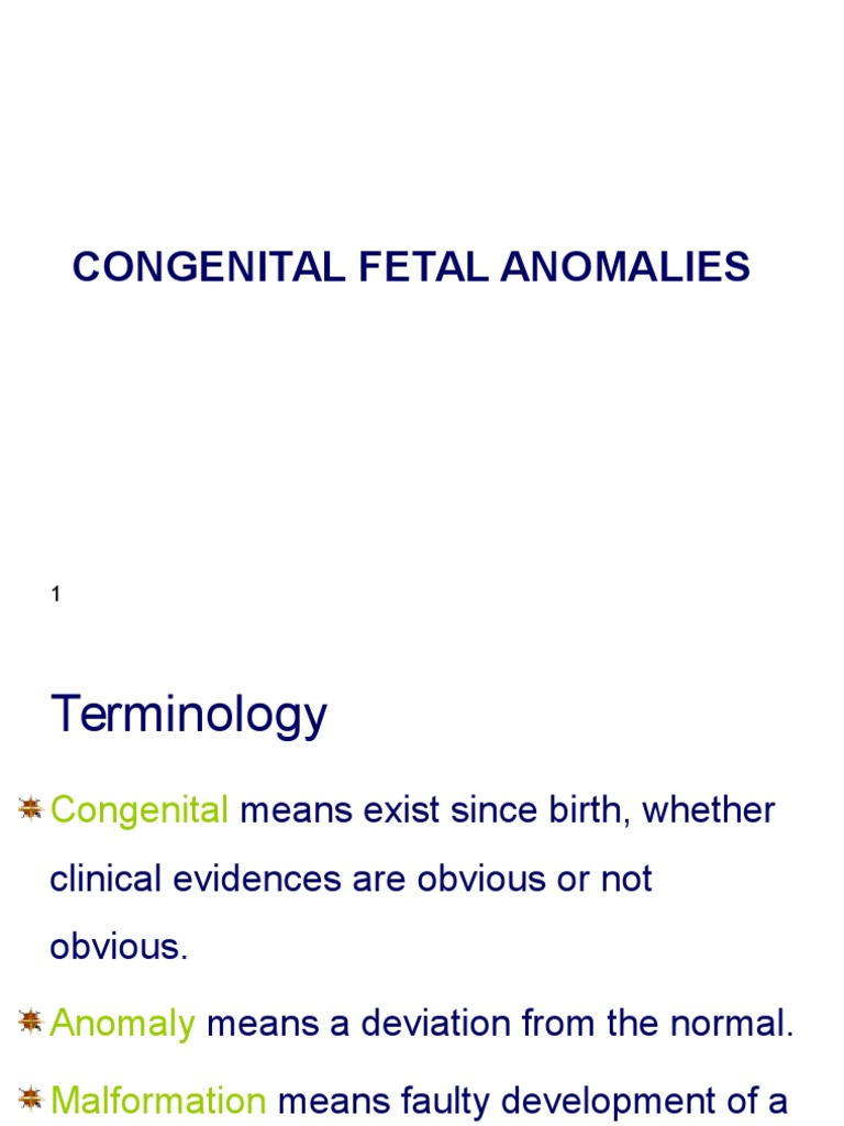Understanding Congenital Fetal Anomalies | PDF | Congenital Disorder ...