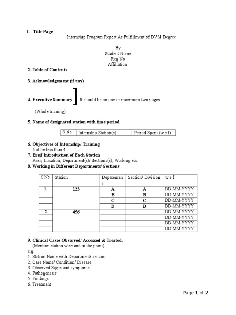 Report Formate Final | PDF