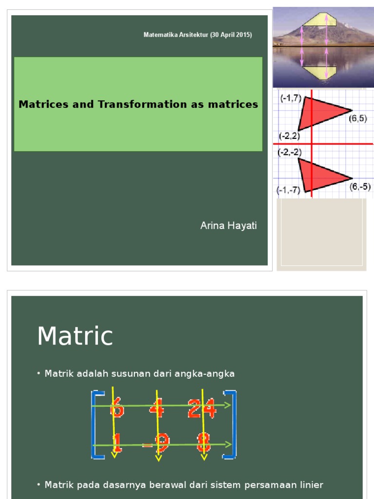 Matrix Theory | PDF | Sains & Matematika | Komputer