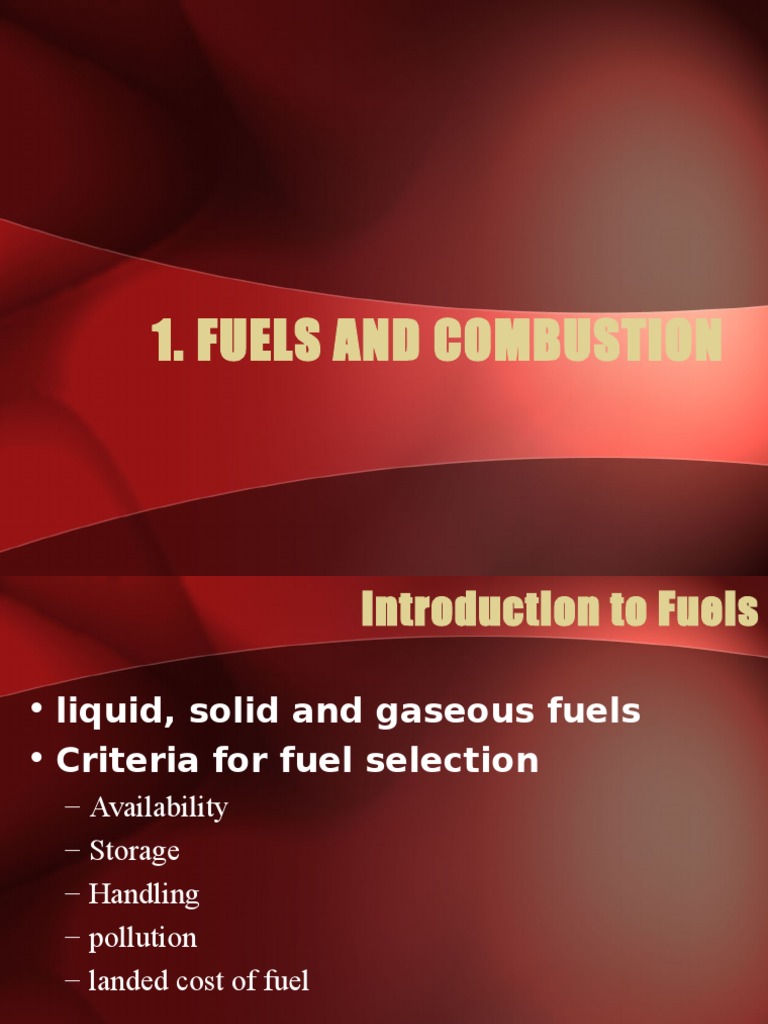Fuels and Combustion | PDF | Combustion | Coal