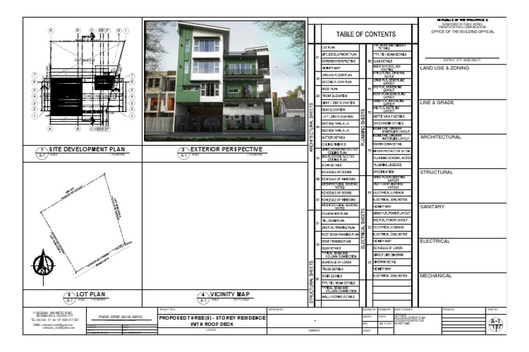 Exterior Perspective Site Development Plan: Land Use & Zoning | PDF ...