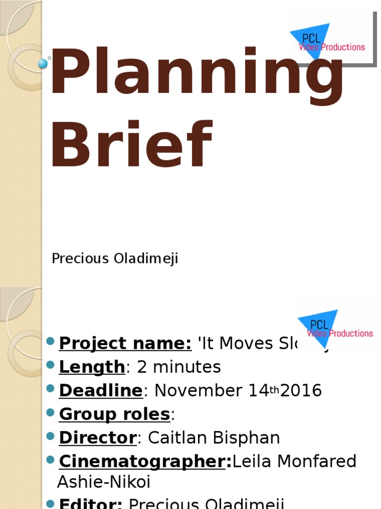 Planning Brief Powerpoint | PDF | Horror Films | Leisure