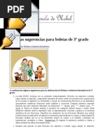 Modelo Boletin Literal D de 2do Grado | PDF | Sílaba