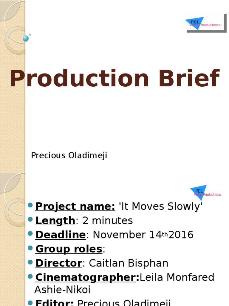 Production Brief Powerpoint | PDF
