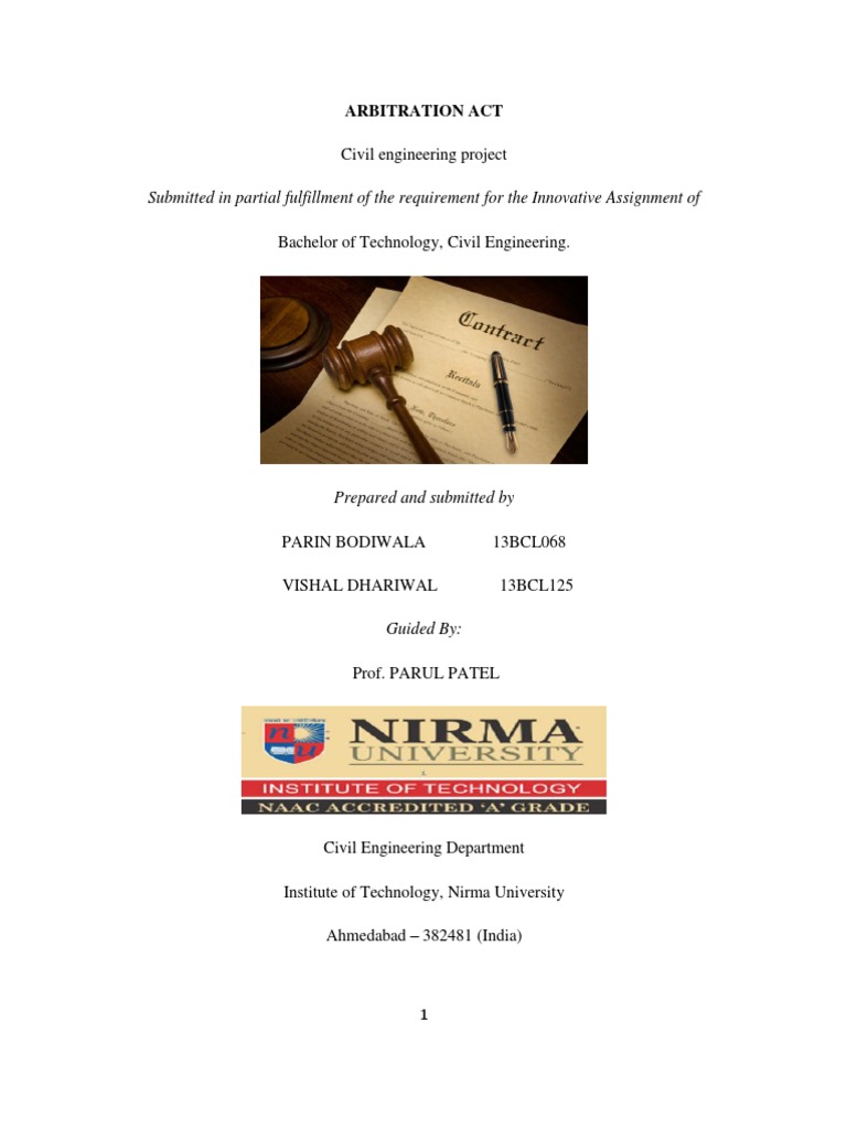 Arbitration in India | PDF