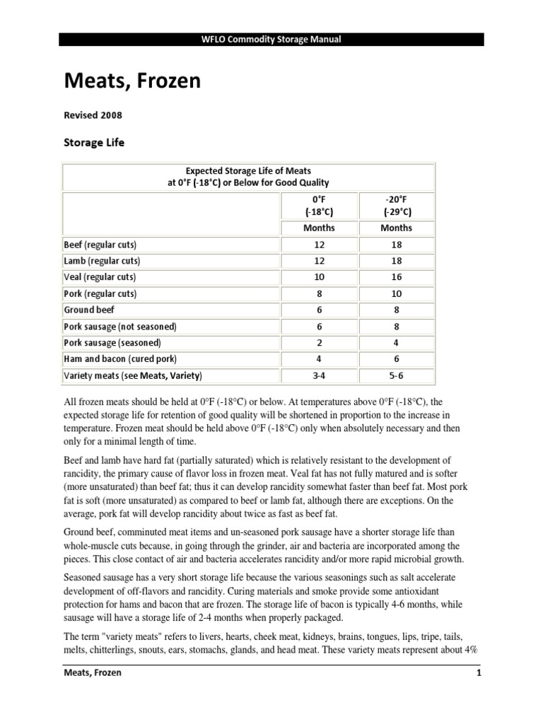 Meats, Frozen | PDF | Beef | Offal