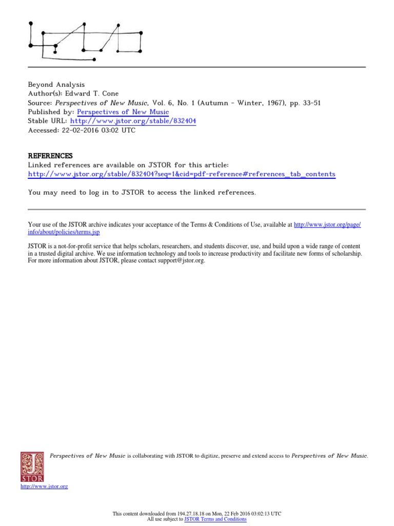 Beyond Analysis (Cone) | PDF | Music Theory | Musicology