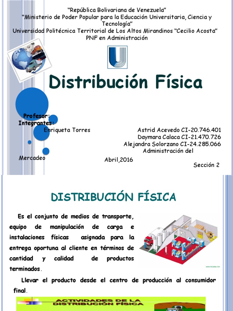 Distribucion Fisica | Descargar gratis PDF | Distribución (comercial ...
