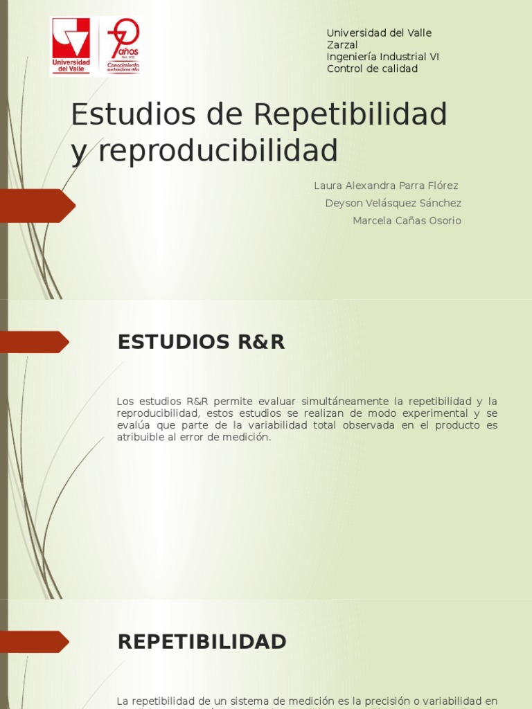 Estudios de Repetibilidad y Reproducibilidad | Medición | Balanza