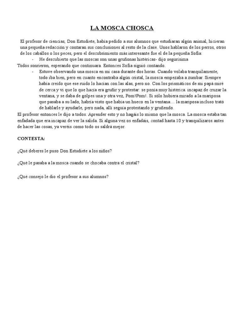 La Mosca Chosca | PDF