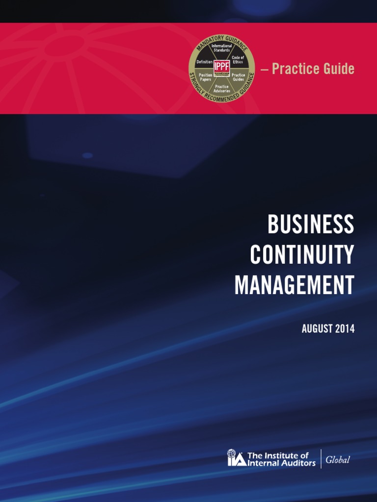 Practice Guide - Business Continuity Management | PDF | Business ...