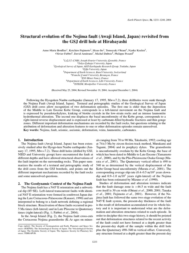 Art 3A10.1186 2FBF03353345 | PDF | Fault (Geology) | Geology