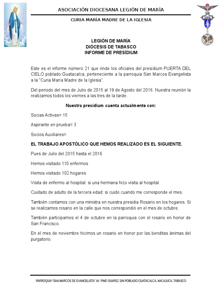 Legión de María | PDF | Religión y creencia